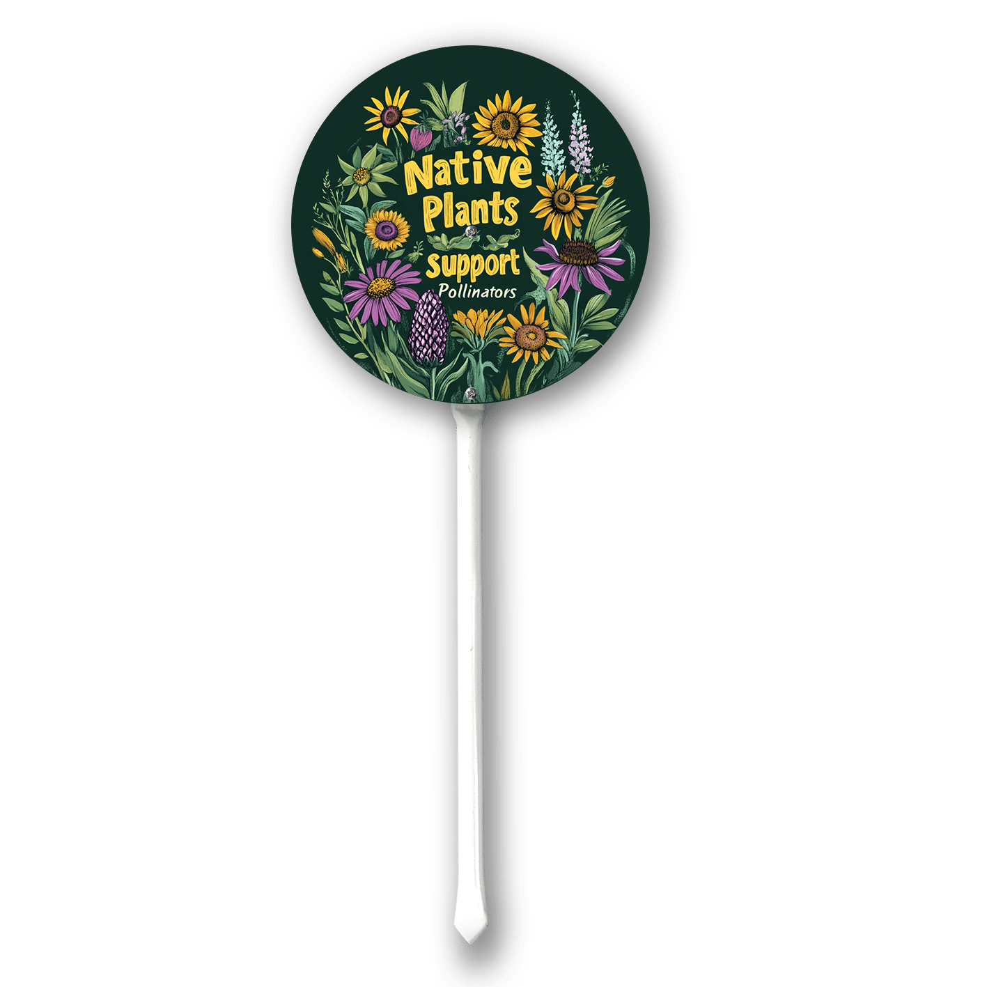 Eveokoki Garden Signs Native Plants Support Pollinators Sign with Stake ...