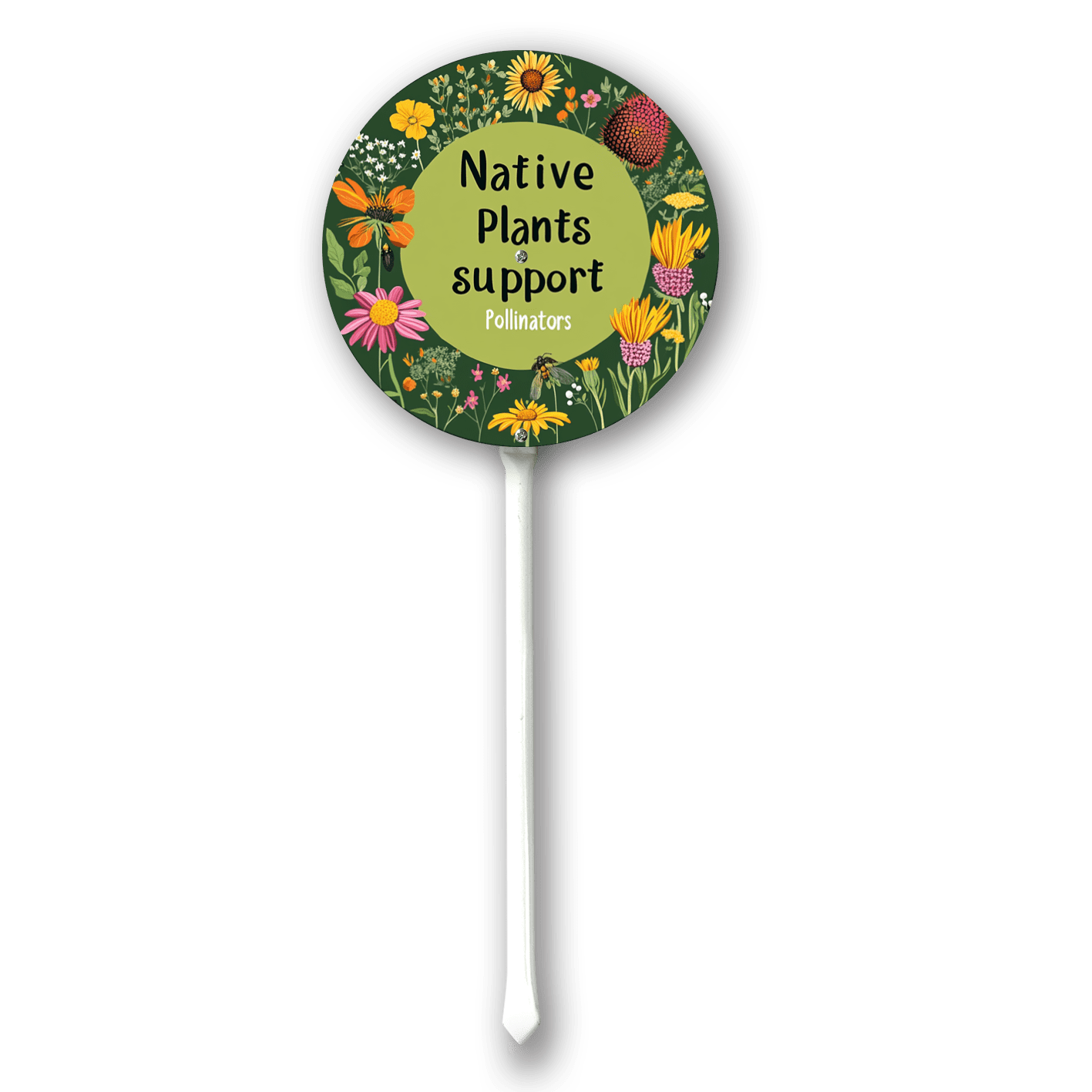 Eveokoki Garden Signs Native Plants Support Pollinators Sign with Stake ...