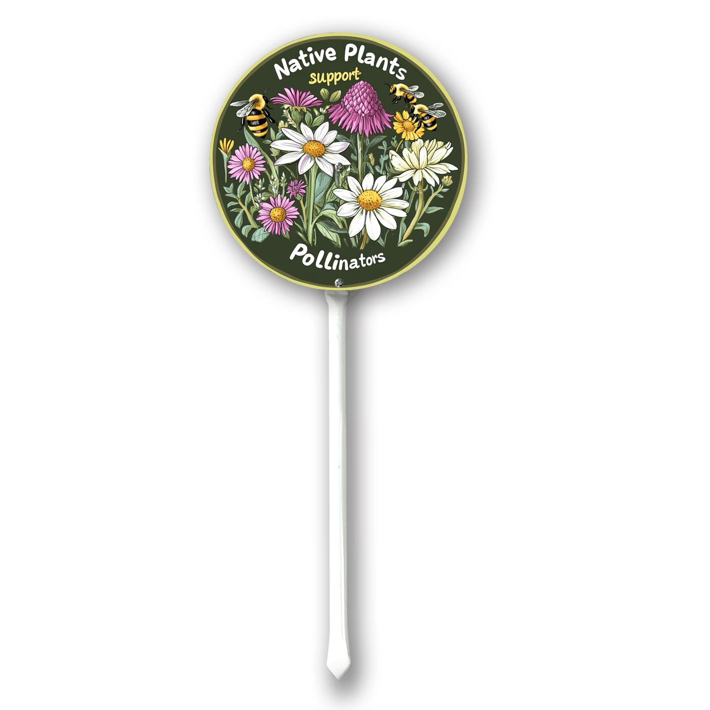 Eveokoki Garden Signs Native Plants Support Pollinators Sign with Stake ...