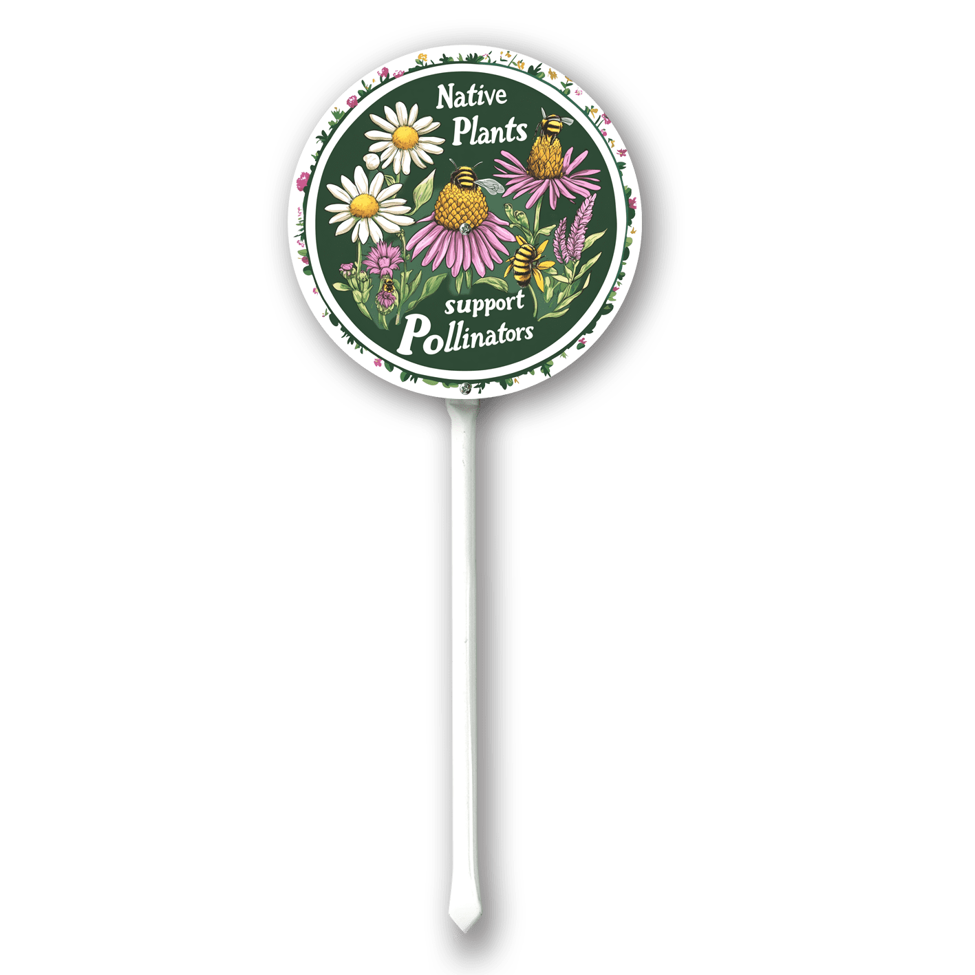 Eveokoki Garden Signs Native Plants Support Pollinators Sign with Stake ...
