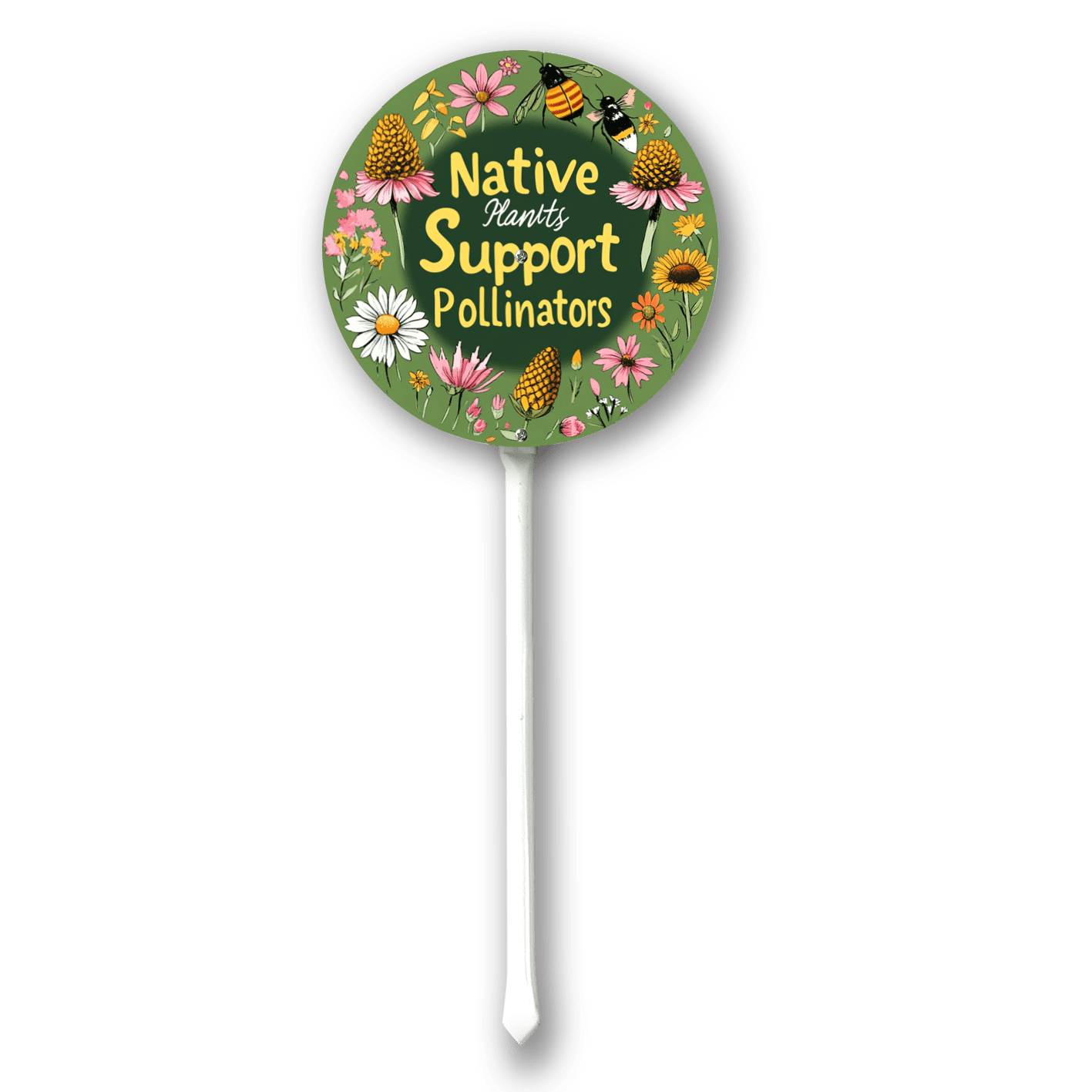 Eveokoki Garden Signs Native Plants Support Pollinators Sign with Stake ...