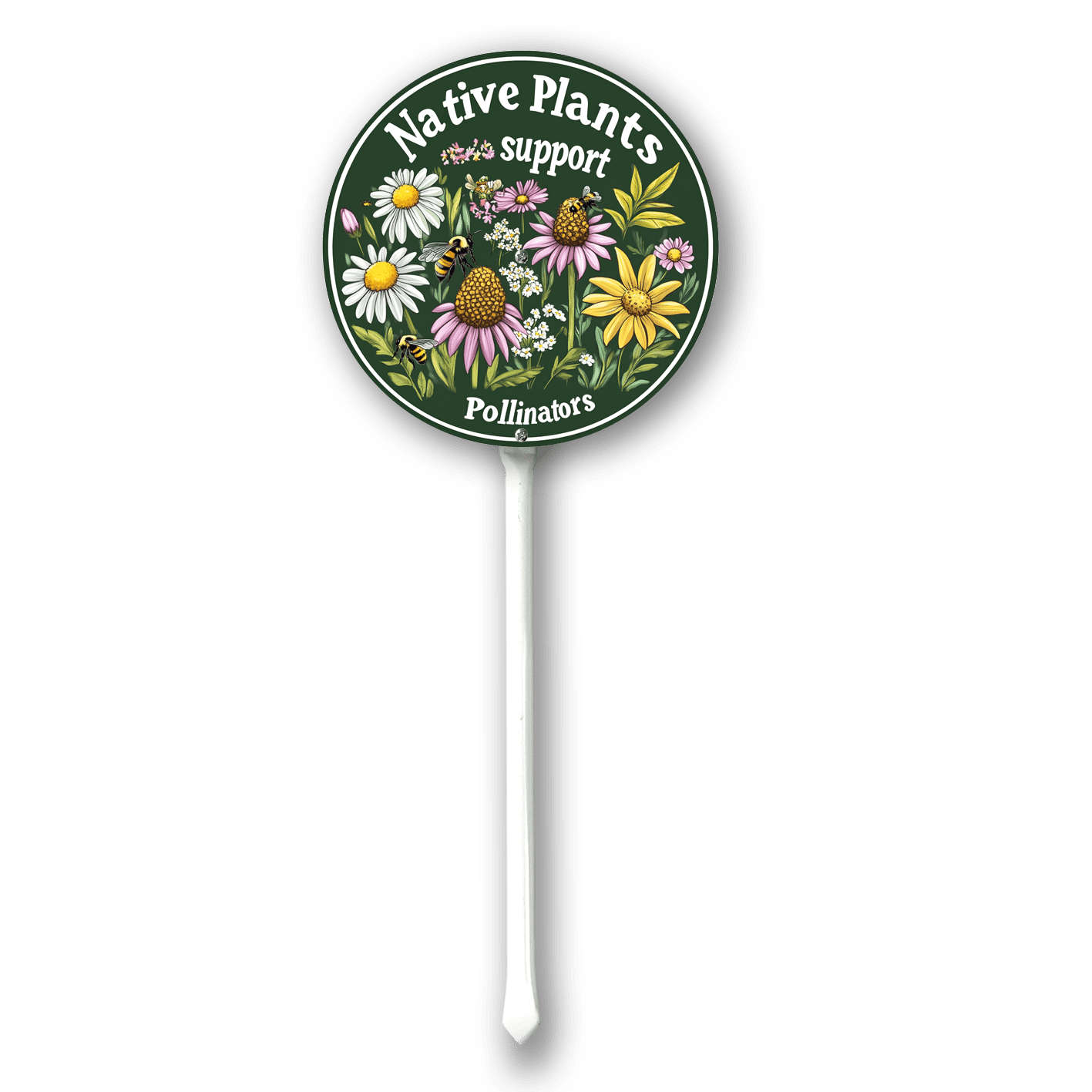 Eveokoki Garden Signs Native Plants Support Pollinators Sign with Stake ...