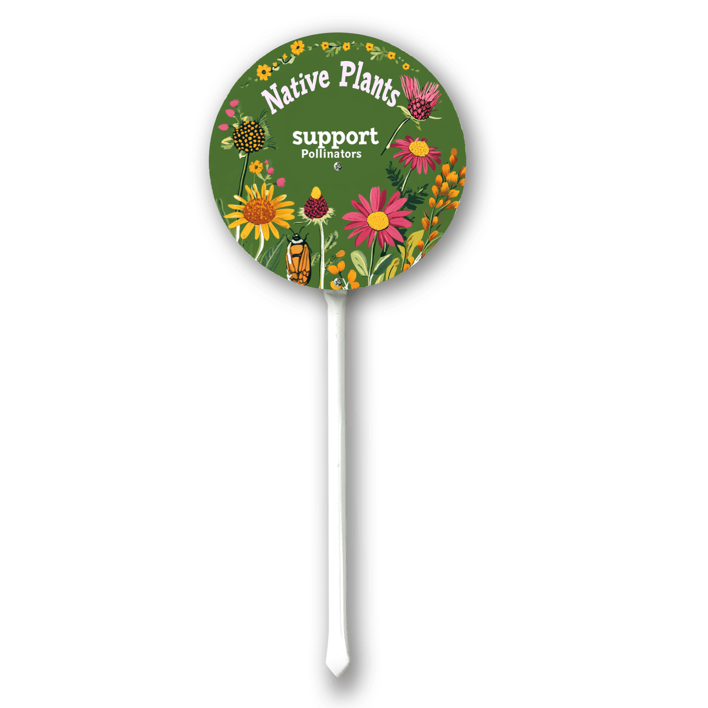Eveokoki Garden Signs Native Plants Support Pollinators Sign with Stake ...