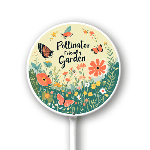Eveokoki Garden Signs Pollinator Friendly Garden Sign with Stake ...