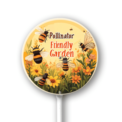 Eveokoki Garden Signs Pollinator Friendly Garden Sign with Stake ...