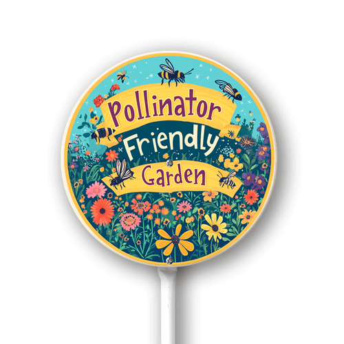 Eveokoki Garden Signs Pollinator Friendly Garden Sign with Stake ...