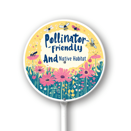 Eveokoki Garden Signs Pollinator-Friendly And Native Habitat Sign with ...