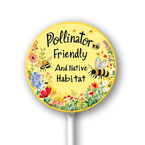 Eveokoki Garden Signs Pollinator-Friendly And Native Habitat Sign with ...