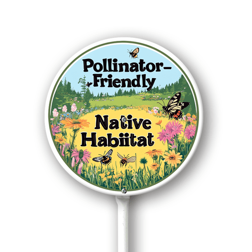 Eveokoki Garden Signs Pollinator-Friendly And Native Habitat Sign with ...