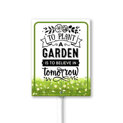 Eveokoki Garden Signs To Plant A Garden Sign with Stake Outdoor ...