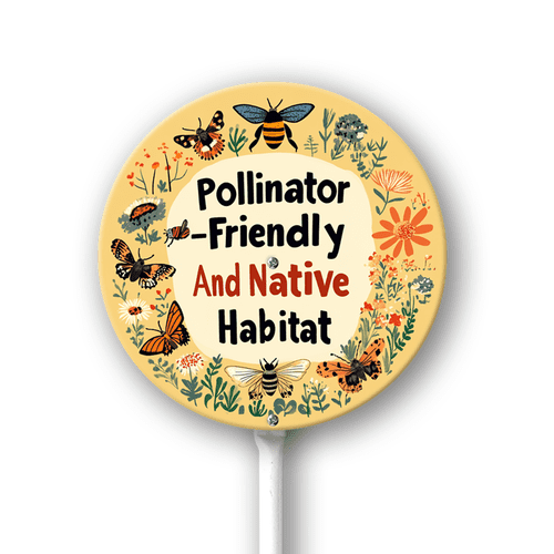Eveokoki Garden Signs Pollinator-Friendly And Native Habitat Sign with ...