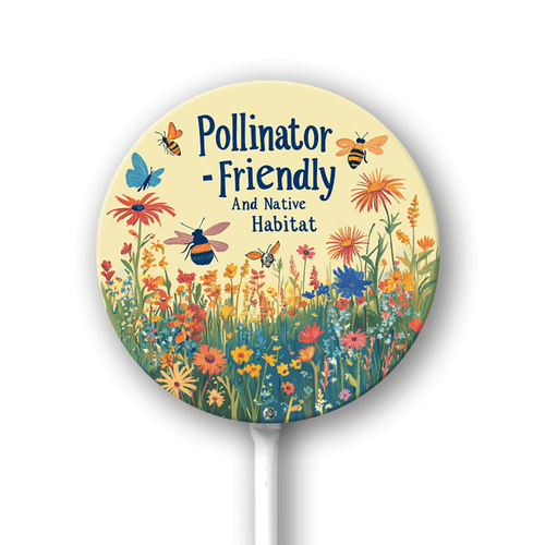 Eveokoki Garden Signs Pollinator-Friendly And Native Habitat Sign with ...