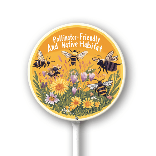 Eveokoki Garden Signs Pollinator-Friendly And Native Habitat Sign with ...