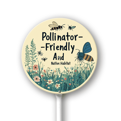 Eveokoki Garden Signs Pollinator-Friendly And Native Habitat Sign with ...