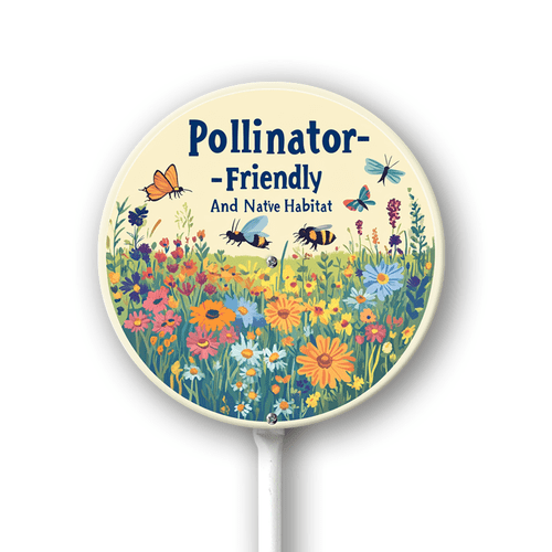 Eveokoki Garden Signs Pollinator-Friendly And Native Habitat Sign with ...