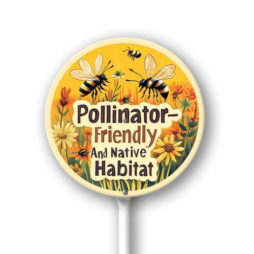 Eveokoki Garden Signs Pollinator-Friendly And Native Habitat Sign with ...