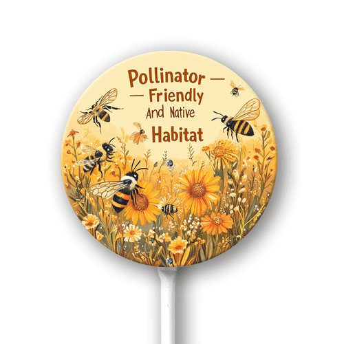 Eveokoki Garden Signs Pollinator-Friendly And Native Habitat Sign with ...