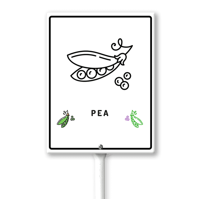 Eveokoki Garden Signs For Vegetables With Stake Pea Garden Signs For ...