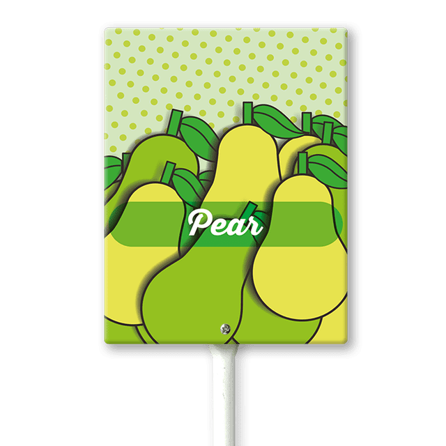 Eveokoki Garden Signs For Vegetables With Stake Pear Garden Signs For ...