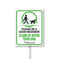 Eveokoki Dog Waste Leash And Clean Up After Your Dog Signs for Yard ...