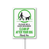 Eveokoki Dog Waste Leash And Clean Up After Your Dog Signs for Yard ...