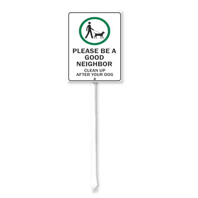 Eveokoki Be A Good Neighbor Sign with Metal Stake 8 x 23.6 Inches Yard ...