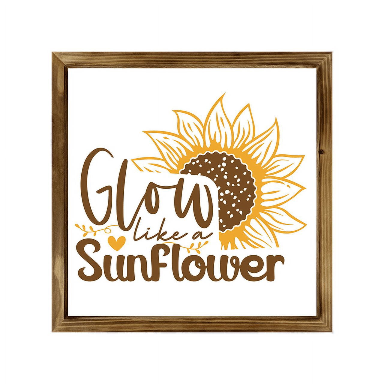 Eveokoki Grow Like A Sunflower Sign 8 Inch, Rustic Farmhouse Decor for ...