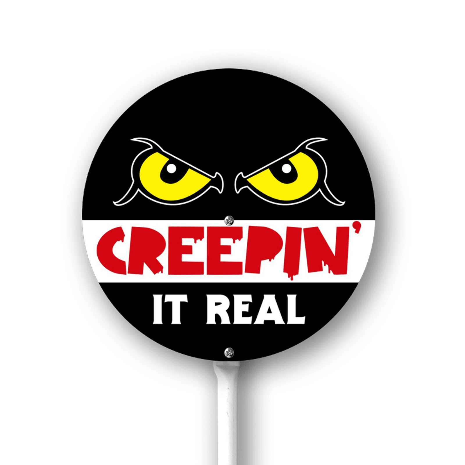 Eveokoki Halloween Yard Sign Creeping It Real Decorations Yard Signs ...