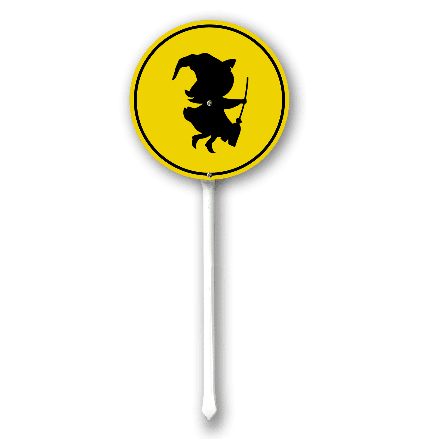 Eveokoki Halloween Yard Sign Cute Witch Crossing Decorations Yard Signs ...