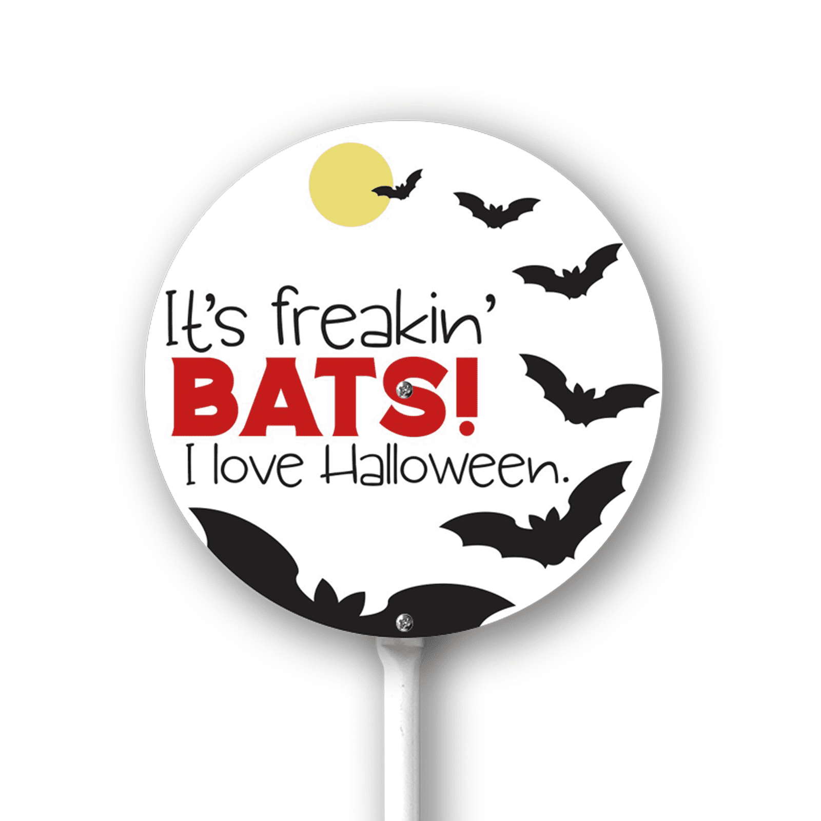 Eveokoki Halloween Yard Sign it's Freakin Bats Decorations Yard Signs ...