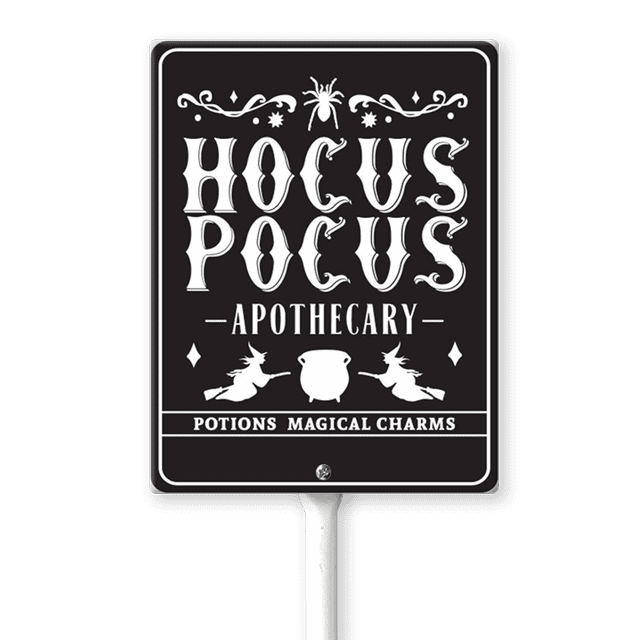 Eveokoki Halloween Yard Sign Hocus Pocus Apothecary Decorations Yard ...