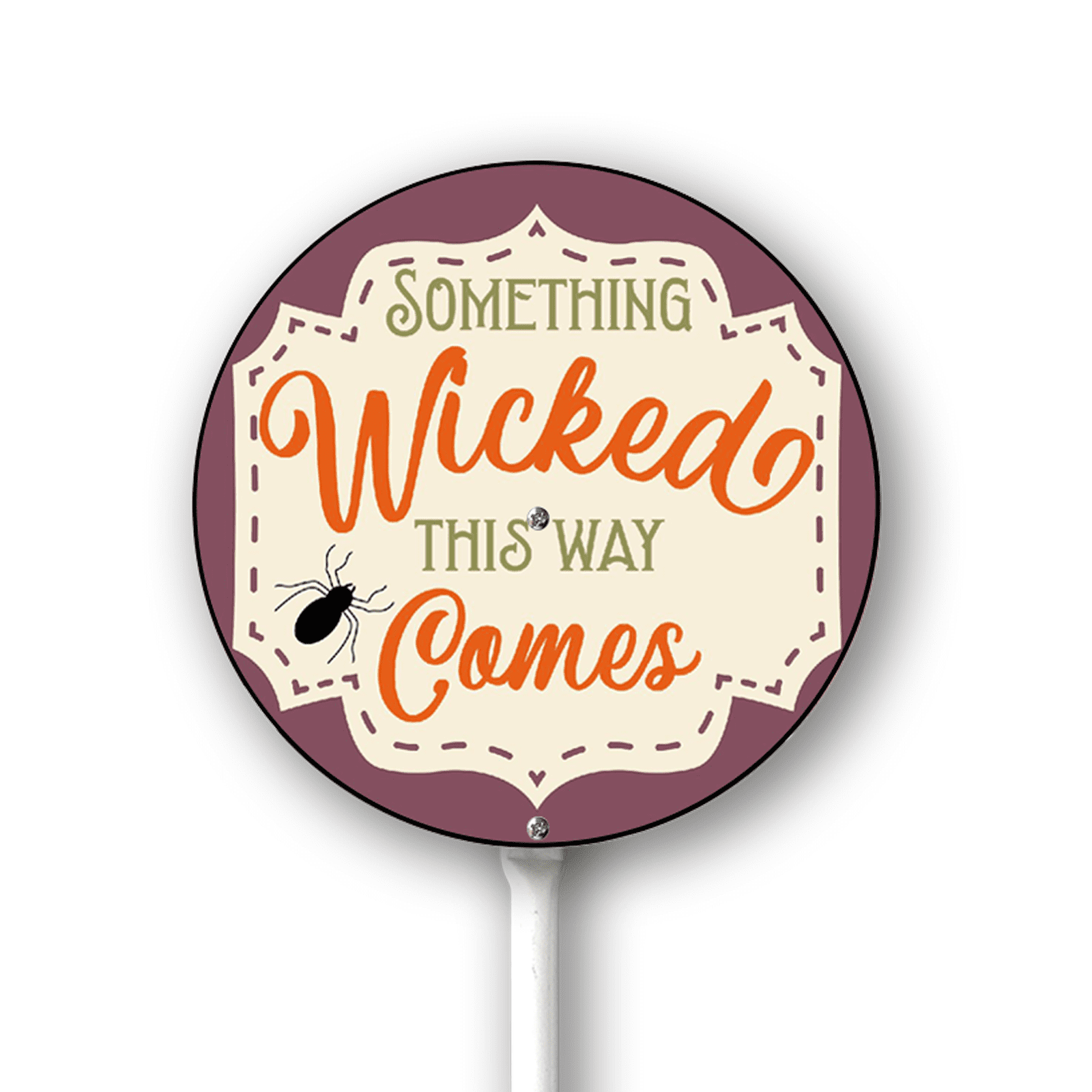 Eveokoki Halloween Yard Sign Something Wicked This Way Decorations Yard ...