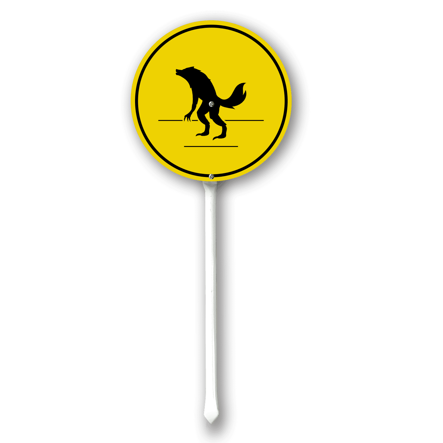 Eveokoki Halloween Yard Sign Werewolf Crossing Decorations Yard Signs ...