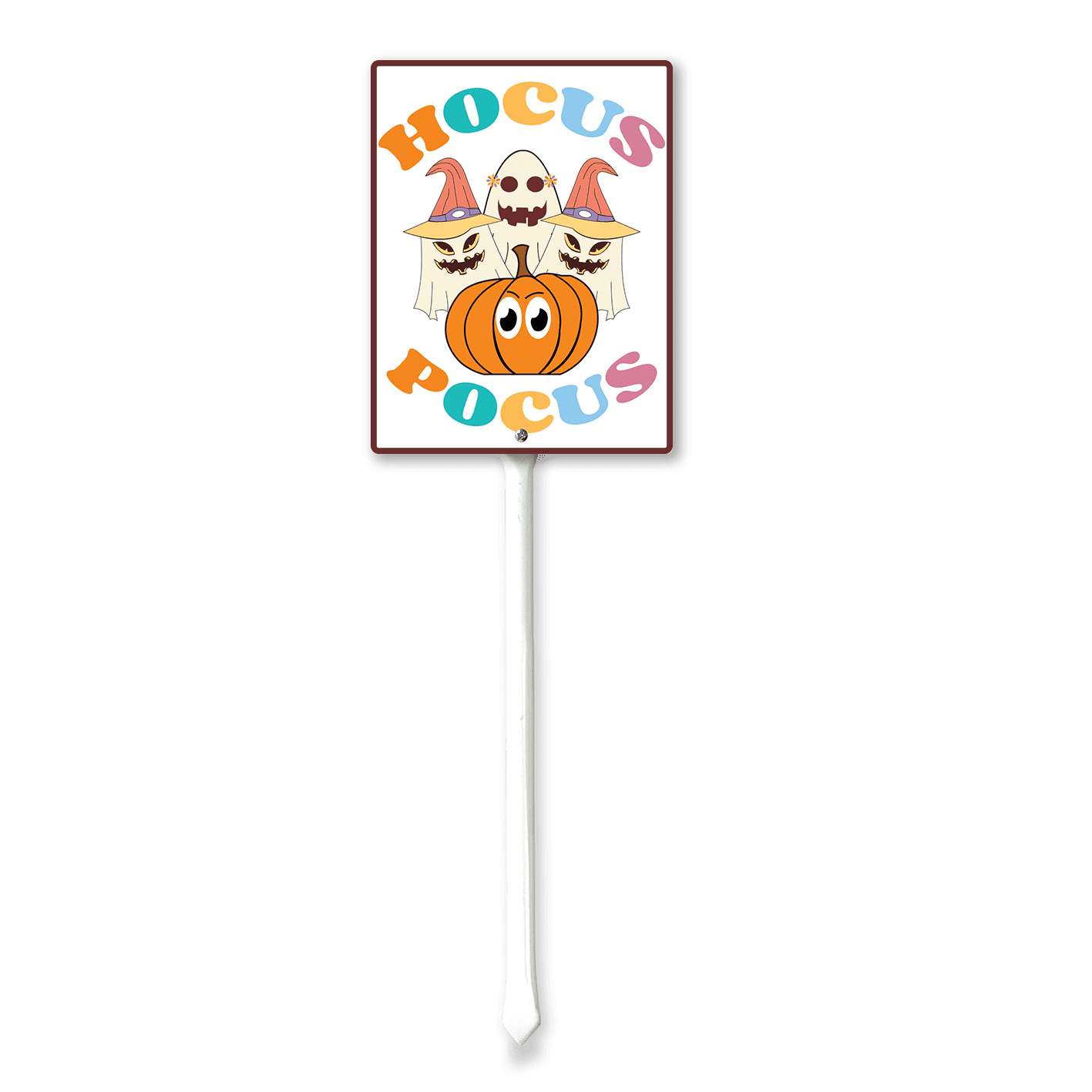 Eveokoki Halloween Yard Stake, 8x12 Inch Hocus Pocus Aluminum Sign With ...