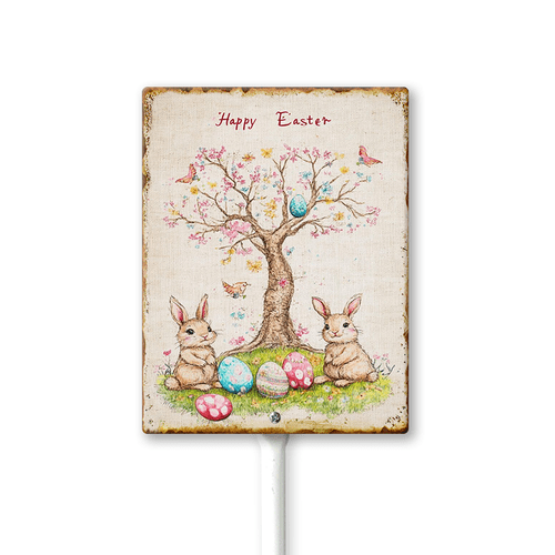 Eveokoki Happy Easter Bunny Yard Sign Outdoor Decorations Easter Yard ...