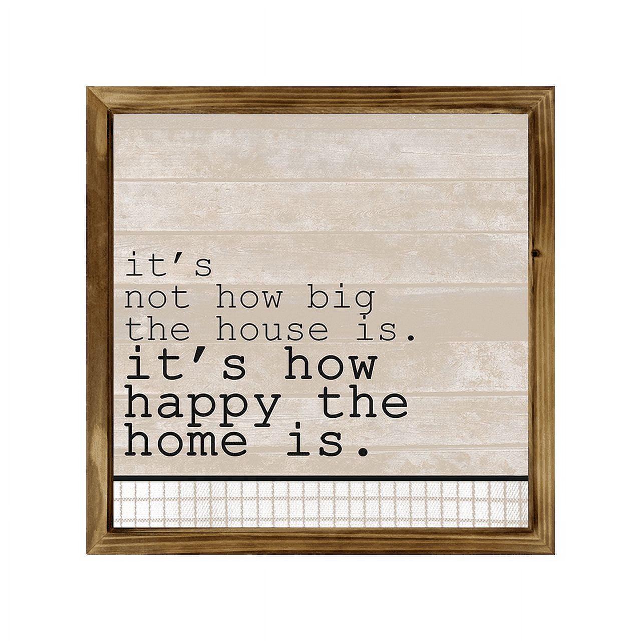 Eveokoki Happy Home Square Rustic Wood Signs,Vintage Wooden Farmhouse ...
