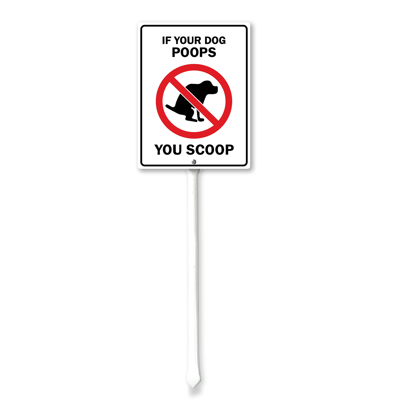 Eveokoki If Your Dog Poops You Scoop Yard Sign with Metal Stake ...