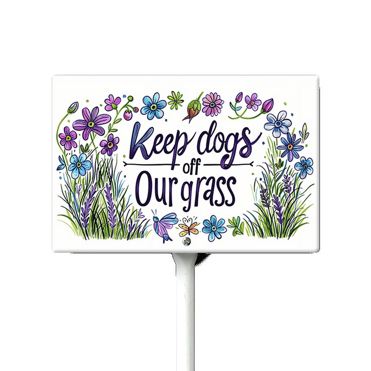 Eveokoki Keep Dog Off Our Grass Sign, 12" x8" Stay Off Grass Aluminum ...