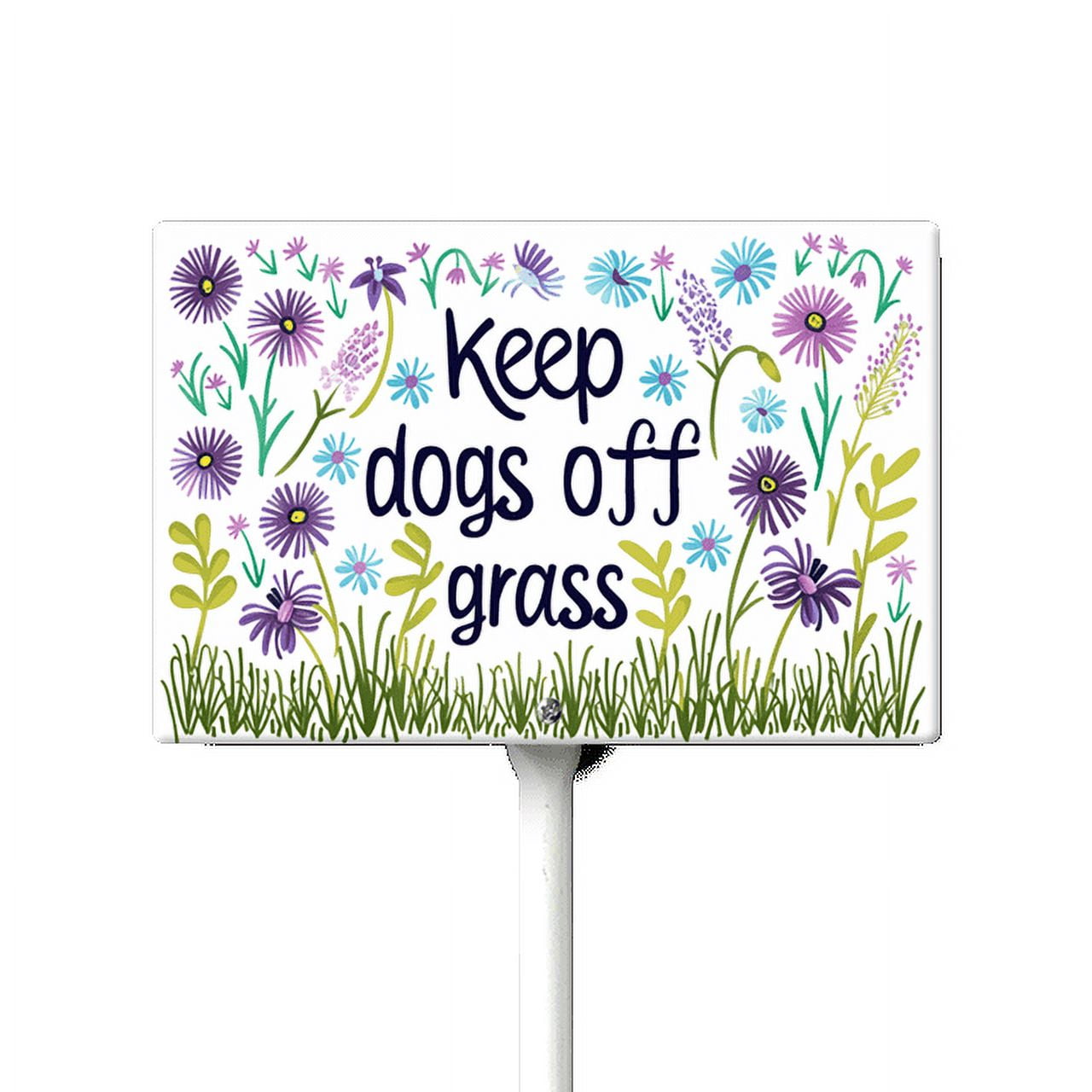 Eveokoki Keep Dogs Off Grass Sign, 12" x8" Stay Off Grass Aluminum ...