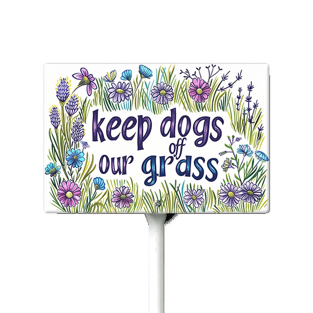 Eveokoki Keep Dogs Off Our Grass Sign, 12" x8" Stay Off Grass Aluminum ...