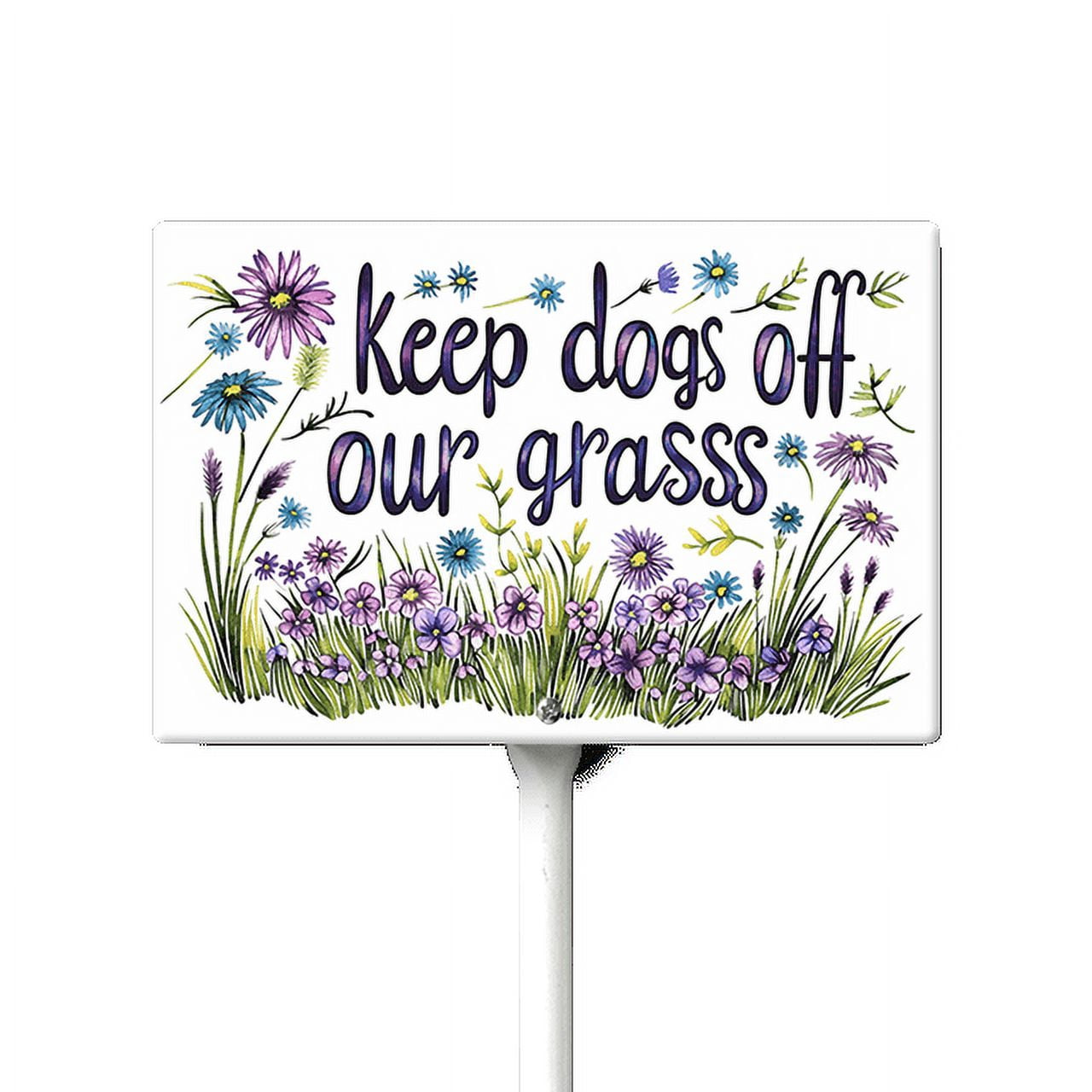 Eveokoki Keep Dogs Off Our Grass Sign, 12" x8" Stay Off Grass Aluminum ...