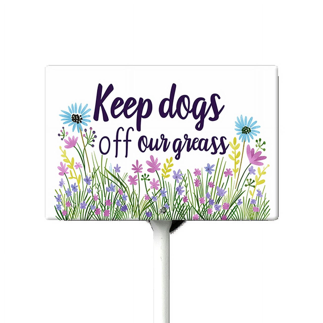Eveokoki Keep Dogs Off Our Grass Sign, 12" x8" Stay Off Grass Aluminum ...