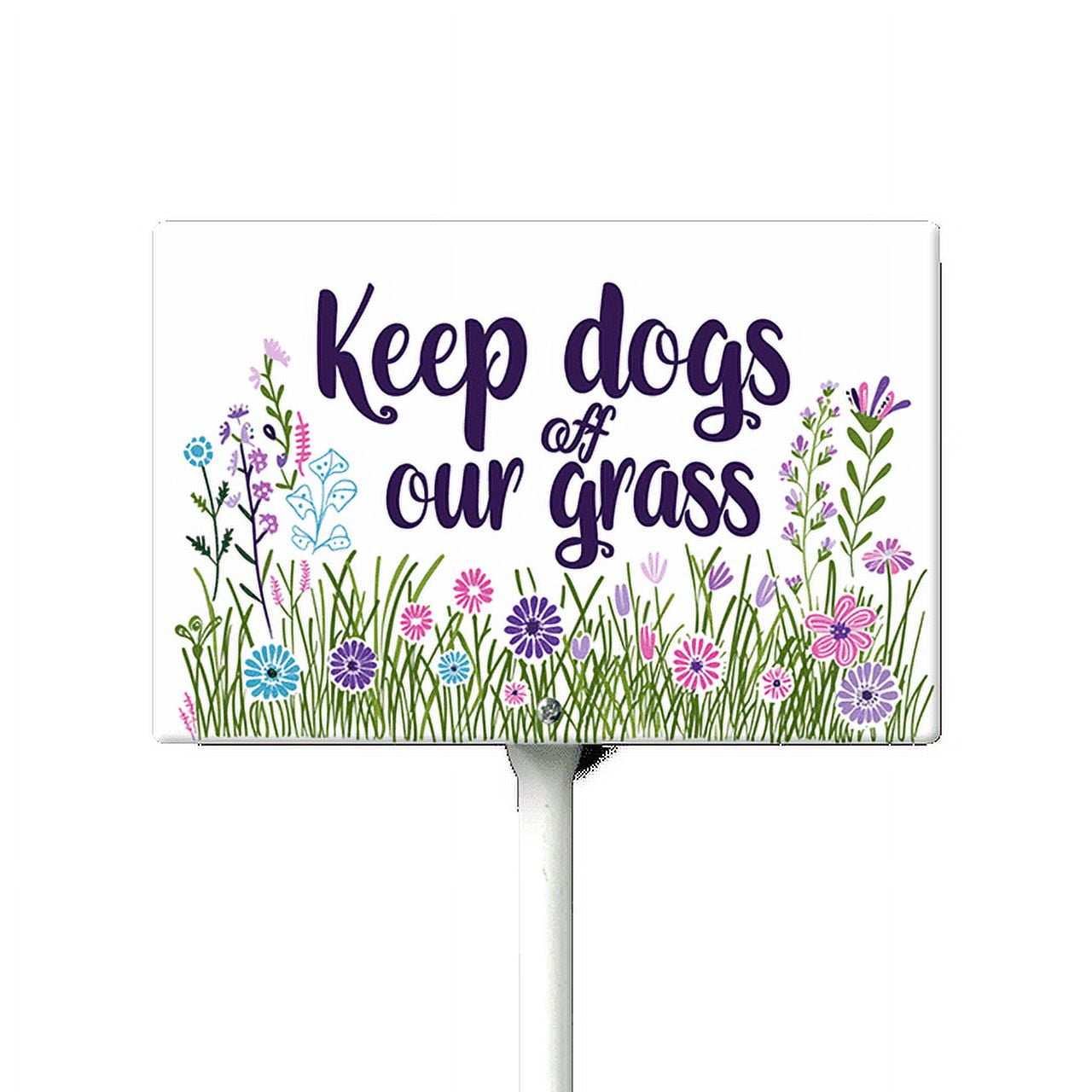 Eveokoki Keep Dogs Off Our Grass Sign, 12" x8" Stay Off Grass Aluminum ...
