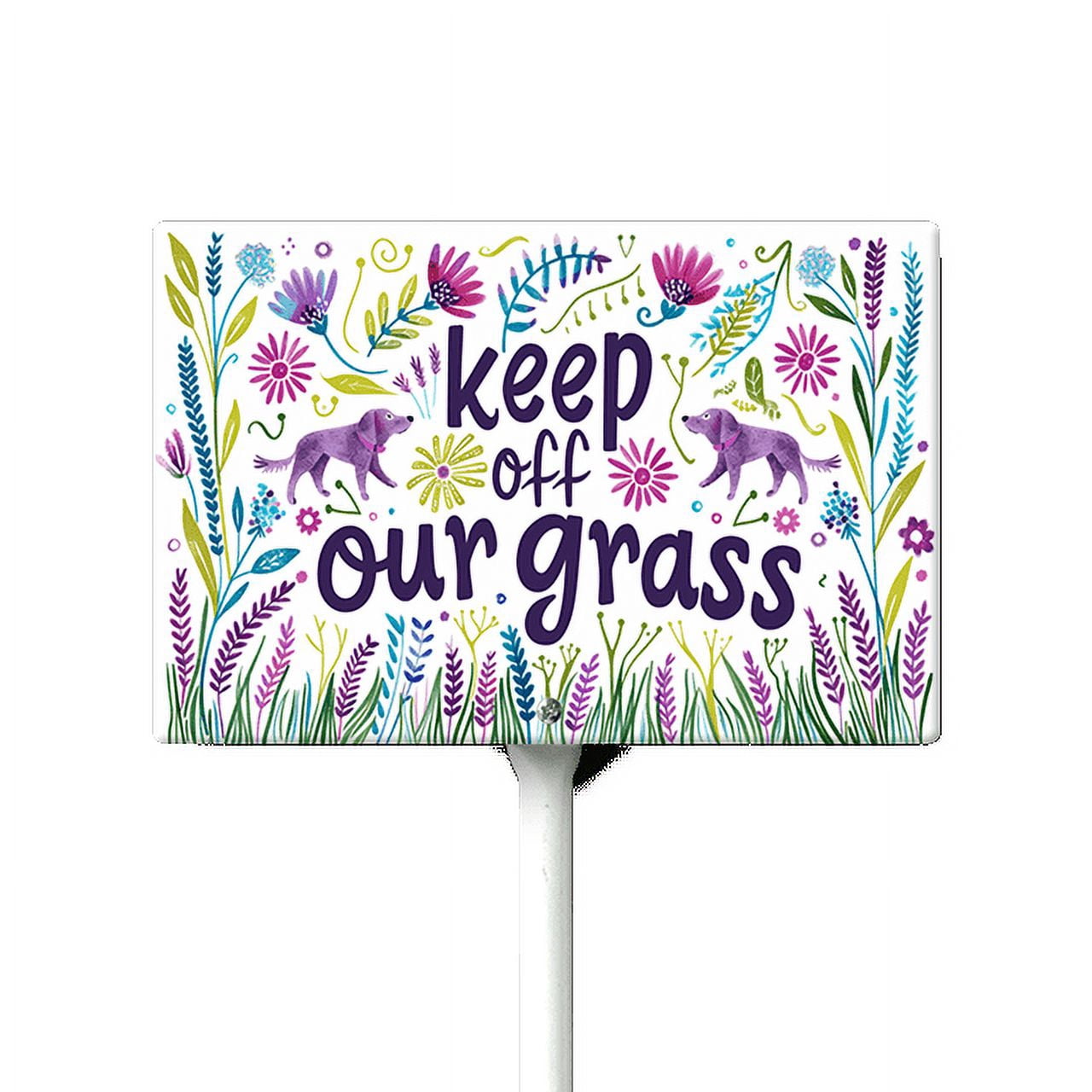 Eveokoki Keep Off Our Grass Sign, 12" x8" Stay Off Grass Aluminum Signs ...