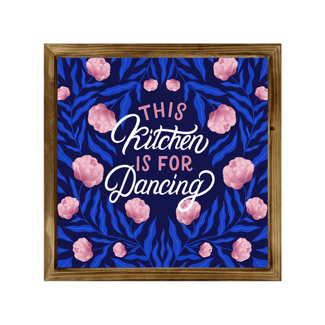 Eveokoki Kitchen Sign with Rustic Wood Frame 16x16 Inch, This kitchen ...