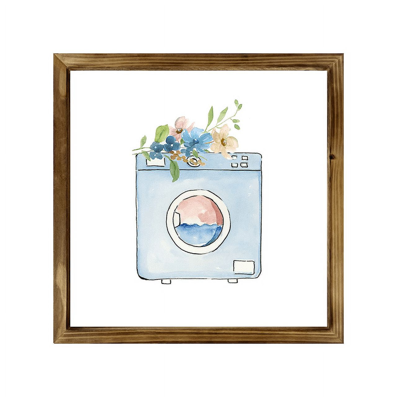 Eveokoki Laundry Washer Sign 8x8 Inch, Rustic Farmhouse Decor Home Sign ...