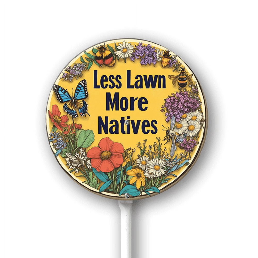Eveokoki Less Lawn More Natives - Native Plant Garden Sign - Native ...