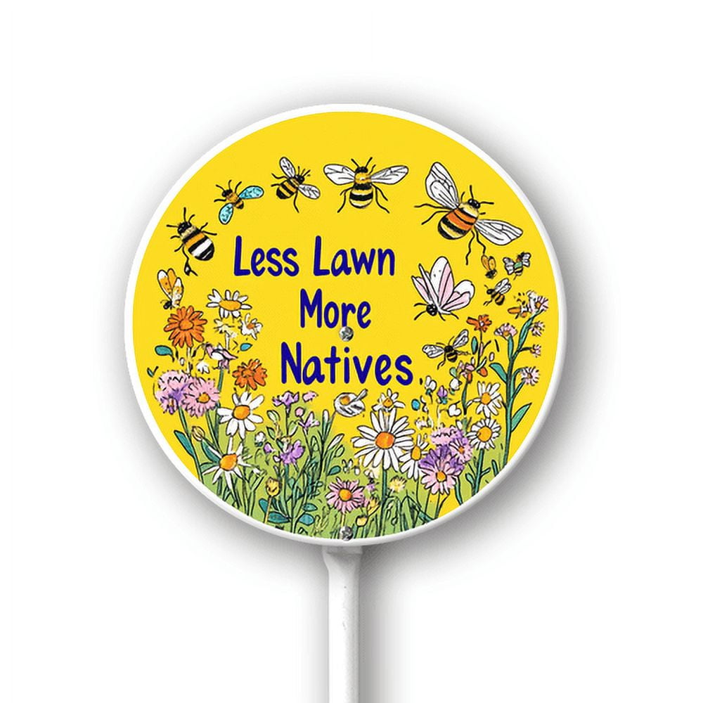 Eveokoki Less Lawn More Natives - Native Plant Garden Sign - Native ...
