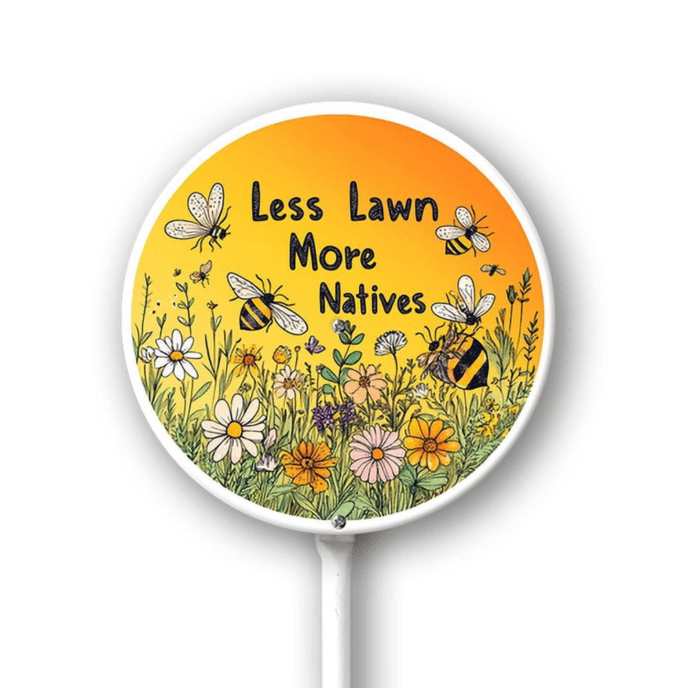 Eveokoki Less Lawn More Natives - Native Plant Garden Sign - Native ...