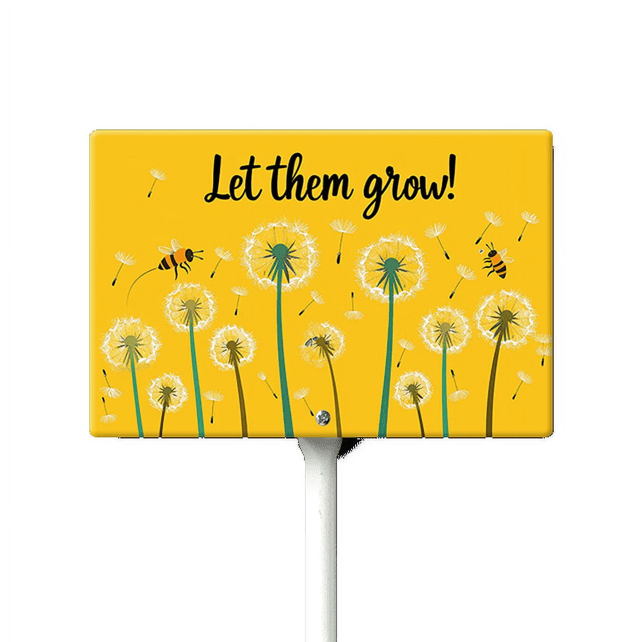 Eveokoki Let Them Grow! Sign with Metal Stake 8 x 12 Inches No Mow May ...